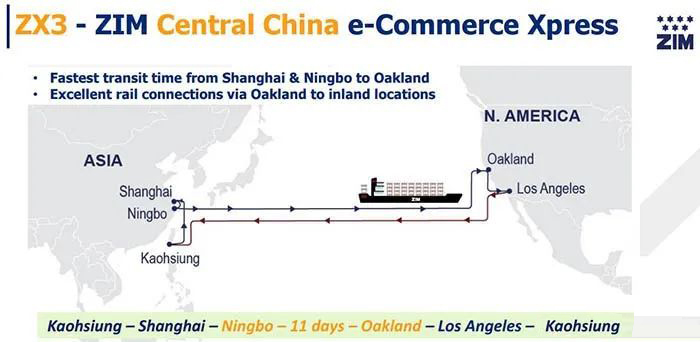 Shipping Route from China to USA (Expedited Shipping) - STU