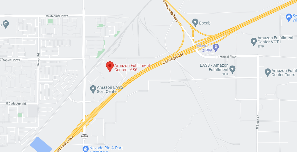 U.S. West Coast Amazon FBA Warehouse Locations