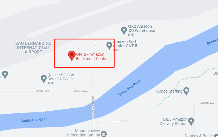 U.S. West Coast Amazon FBA Warehouse Locations