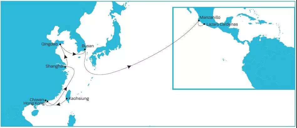 Maersk's Service for Asia-Latin America Routes - STU